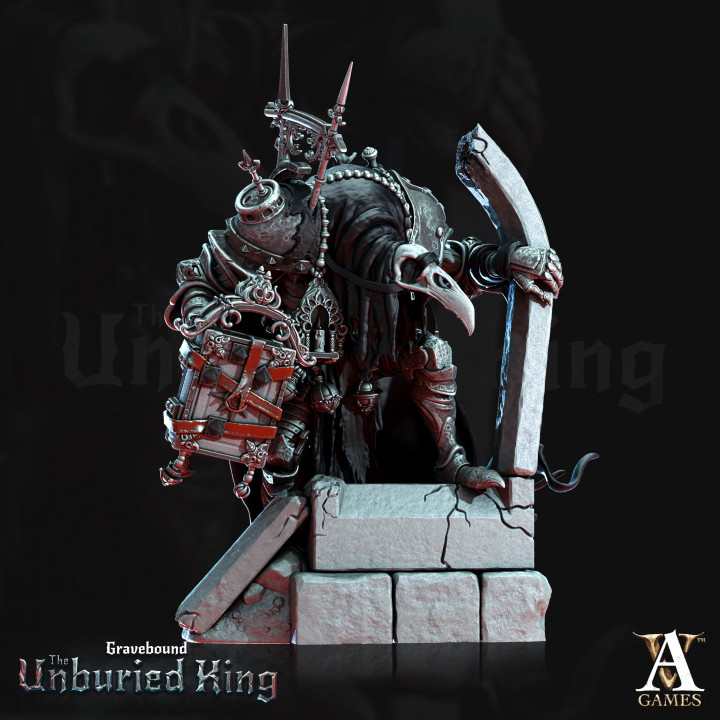 3D Printable Gravebound - The Unburied King - Bundle by Archvillain Games