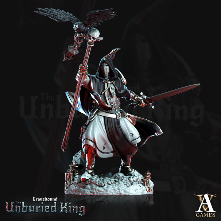 3D Printable Gravebound - The Unburied King - Bundle by Archvillain Games