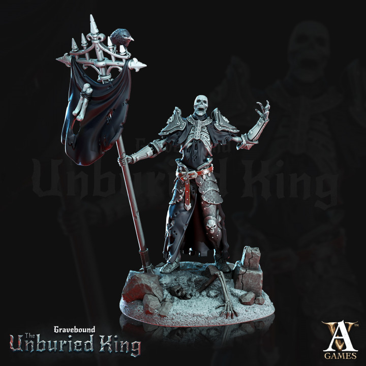 3D Printable Gravebound - The Unburied King - Bundle by Archvillain Games