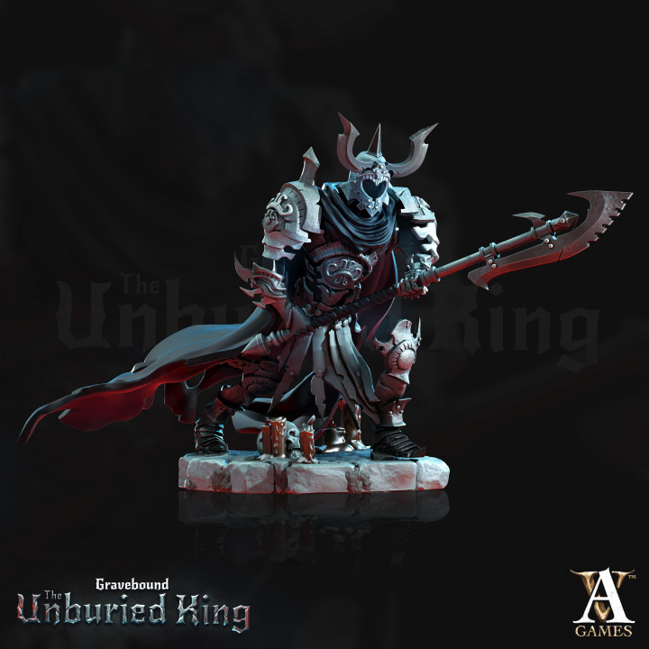 3D Printable Gravebound - The Unburied King - Bundle by Archvillain Games