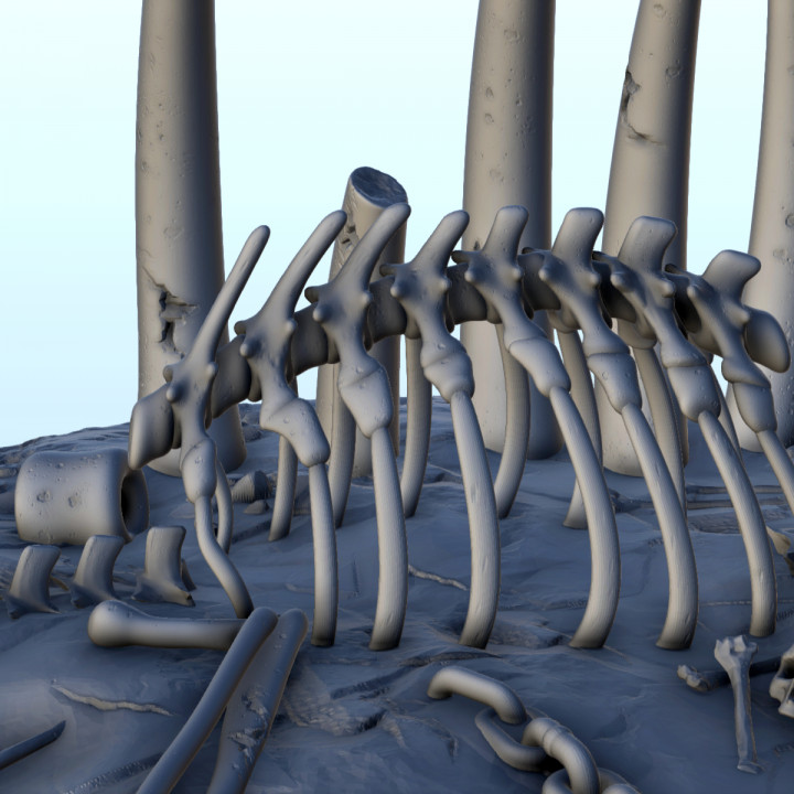 3D Printable Animal carcass with bones (1) - Medieval Gothic Feudal Old ...
