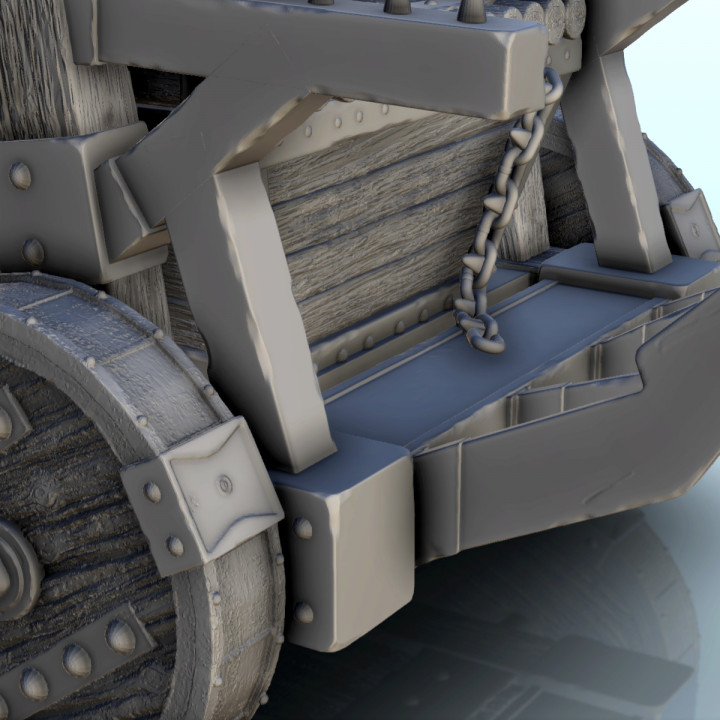 3D Printable Chaos catapult with spikes, bones and organic catapult ...