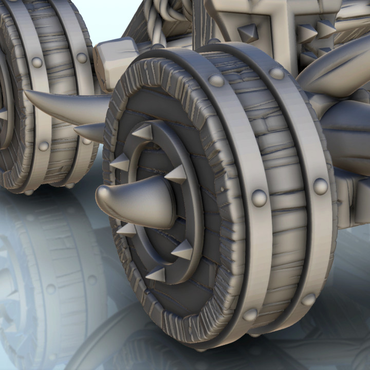 3D Printable Fantasy chaos catapult with spiked shields (2) - Medieval ...