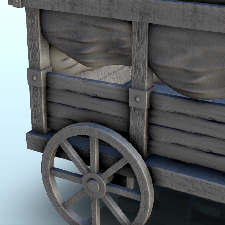 3D Printable Medieval carriage with horses and coachman (2) - Medieval ...