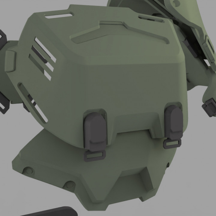 3D Printable Rakshasa Armor Core - Halo Infinite by Aguilar Workshop