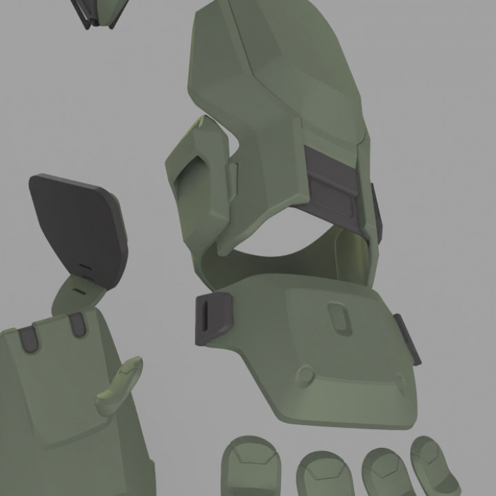 3D Printable Rakshasa Armor Core - Halo Infinite by Aguilar Workshop
