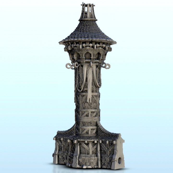 3D Printable Big Tower - Medieval Gothic Feudal Old Archaic Saga 28mm ...