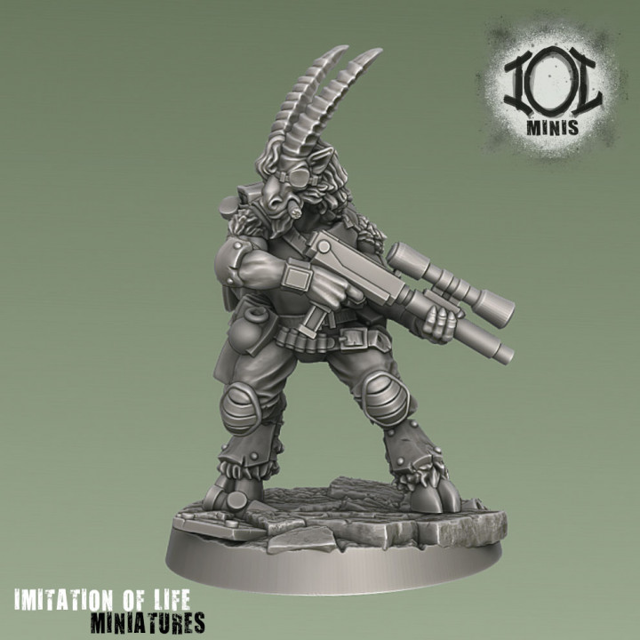 3D Printable Cobra Viscouss, Goatman Mercenary by Imitation of Life ...
