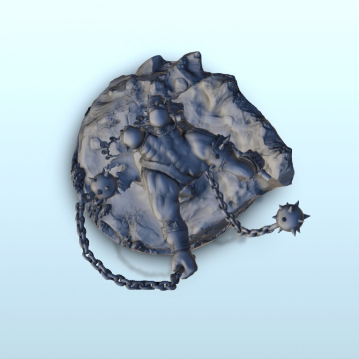 3D Printable Orc creature with two heads 3 - Ork Green Horde Fantasy ...