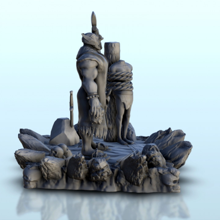 3D Printable Orc execution scene on human body 6 - Ork Green Horde ...