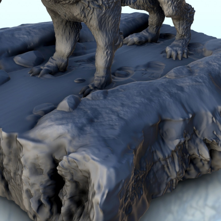 3D Printable Orc lord in armor on wolf 12 - Ork Green Horde Fantasy ...