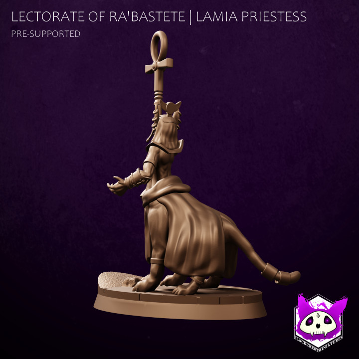 3D Printable Lectorate of Ra'Bastete | Lamia Priestess by Blackcrest ...