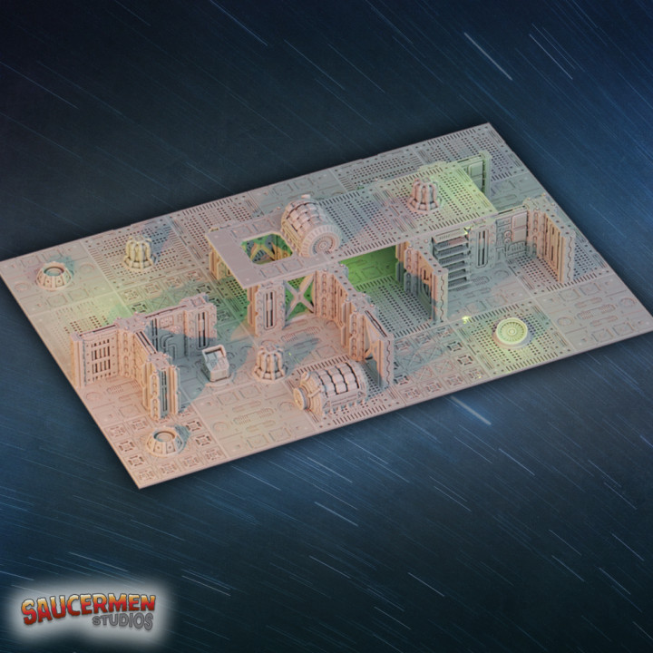 3D Printable Ship Assault: Lower Decks – Expansion by Saucermen Studios