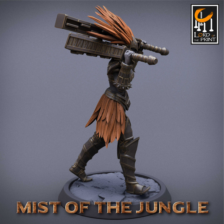 3D Printable Pack Heavy Amazon Mace by Rescale Miniatures