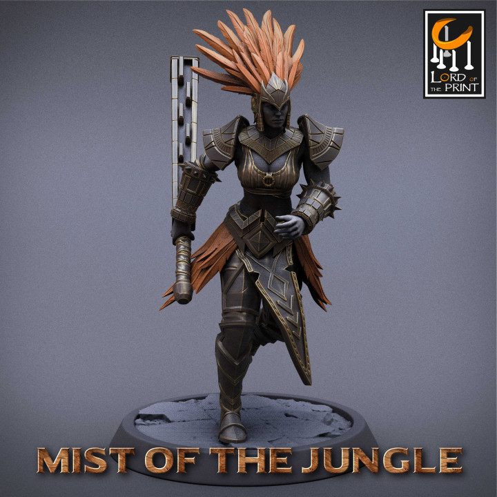3D Printable Pack Heavy Amazon Mace by Rescale Miniatures