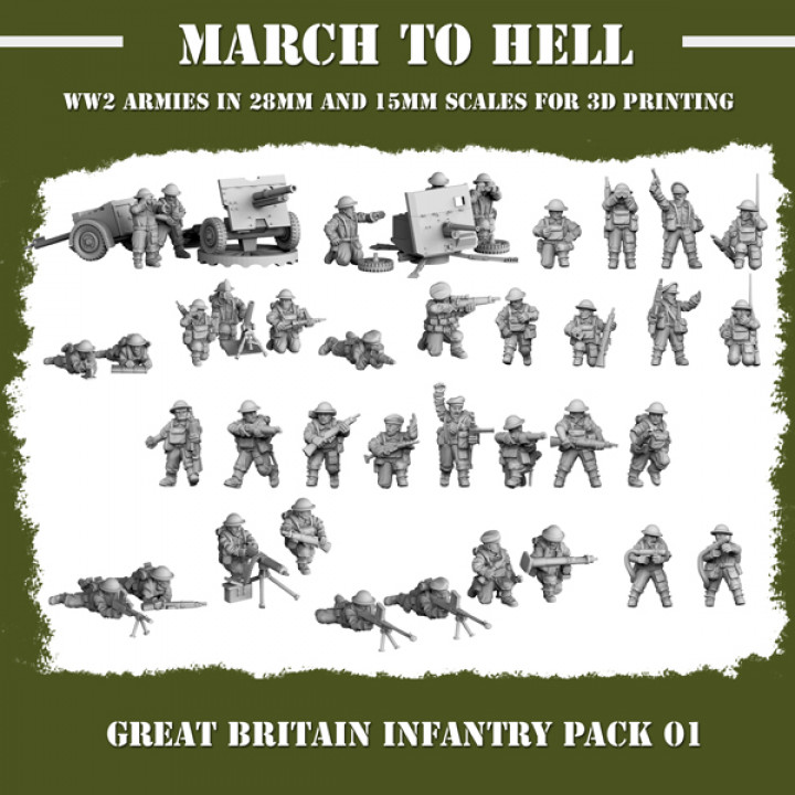 3D Printable British Army INFANTRY PACK by 3DBREED, S.L.