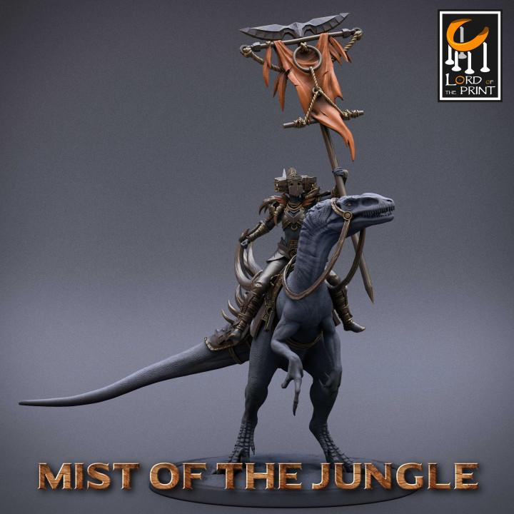 3D Printable Pack Amazon Raptor Mount by Rescale Miniatures