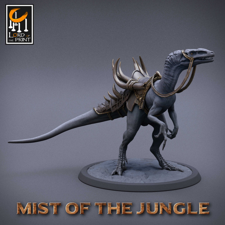 3D Printable Pack Amazon Raptor Mount by Rescale Miniatures