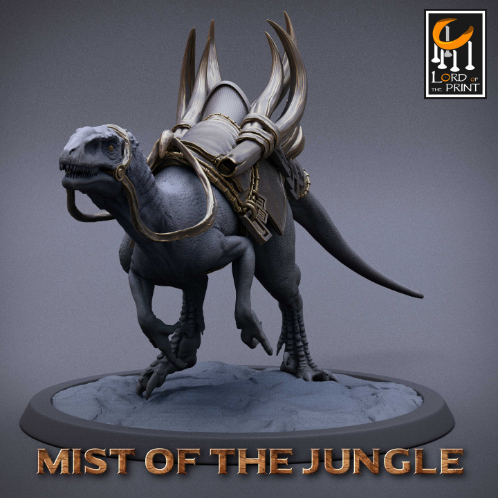 3D Printable Pack Amazon Raptor Mount by Rescale Miniatures