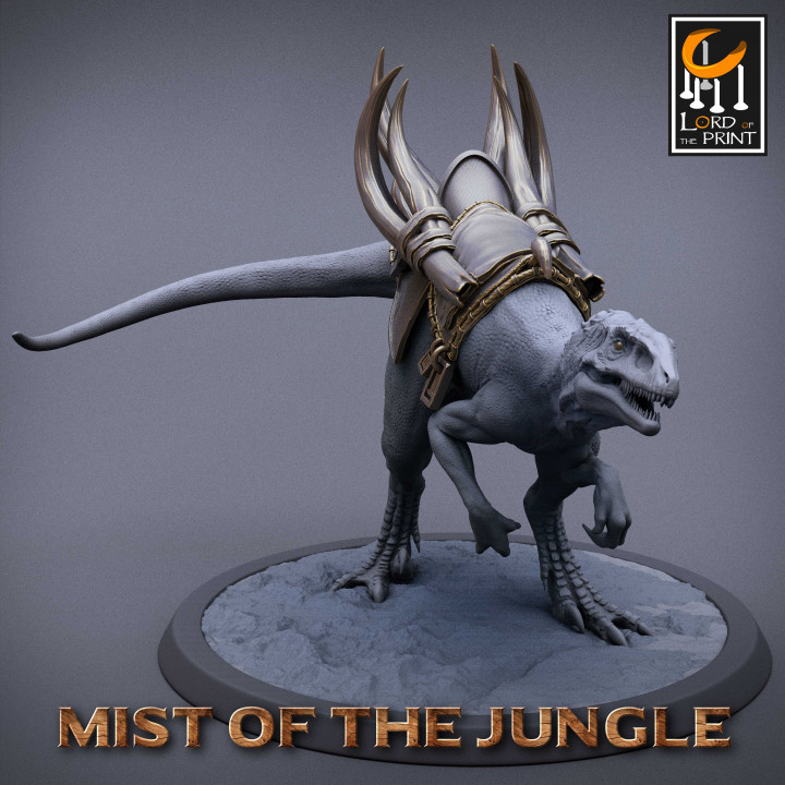 3D Printable Pack Amazon Raptor Mount by Rescale Miniatures