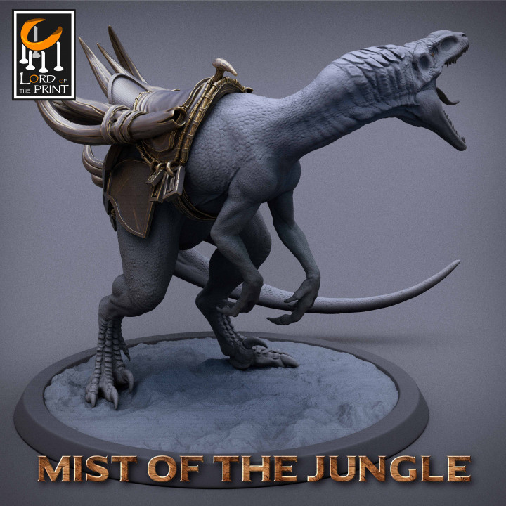 3D Printable Pack Amazon Raptor Mount by Rescale Miniatures