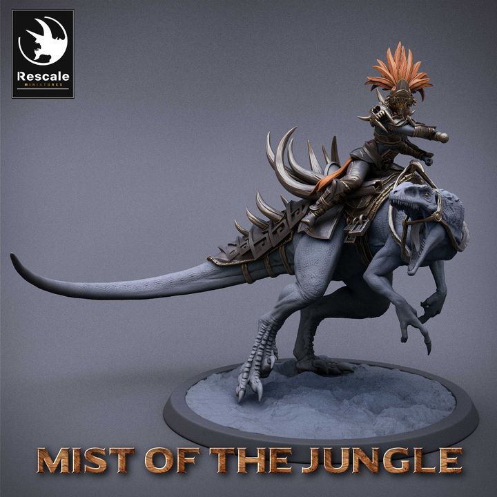 3D Printable Pack Amazon Raptor Mount by Rescale Miniatures