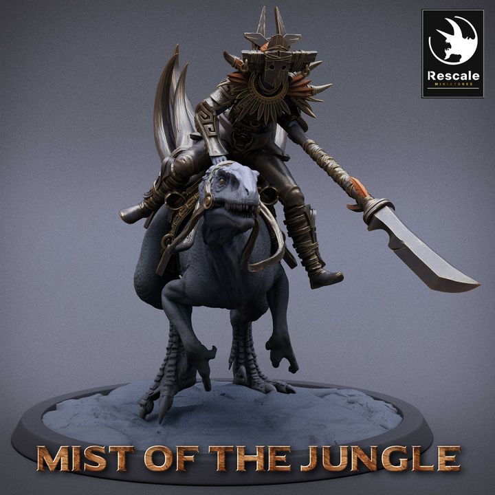 3D Printable Pack Amazon Raptor Mount by Rescale Miniatures