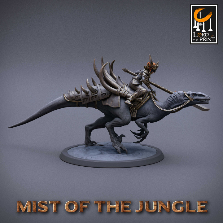 3D Printable Pack Amazon Raptor Mount by Rescale Miniatures