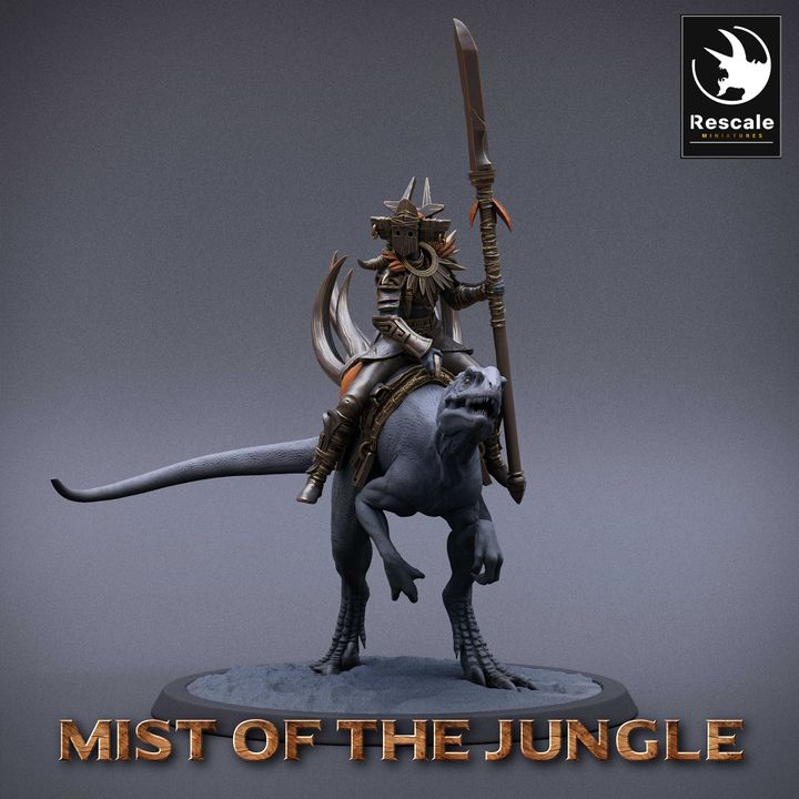 3D Printable Amazon Raptor Scout Spear by Rescale Miniatures