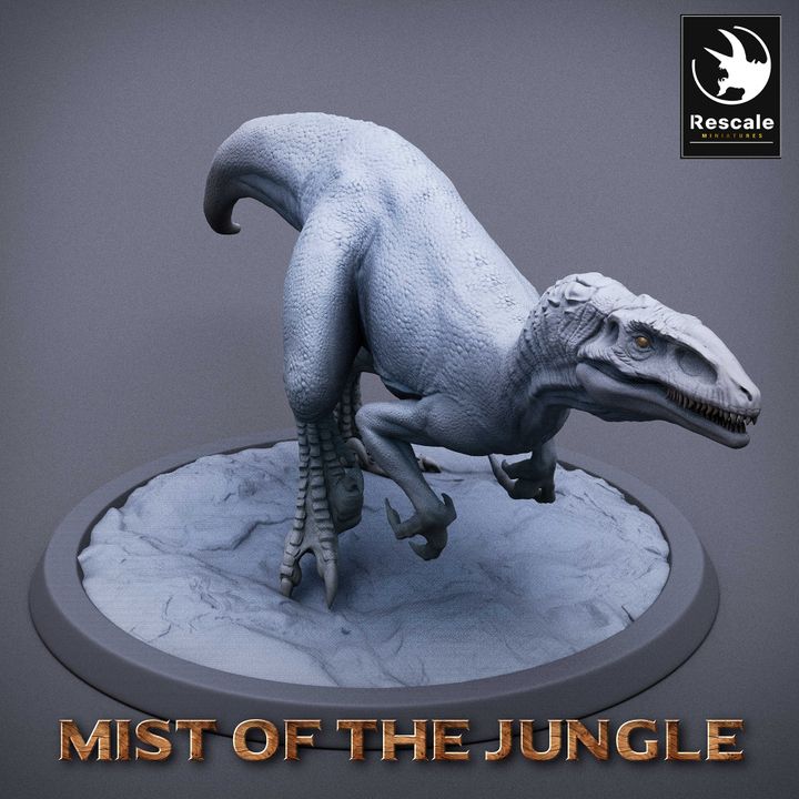 3D Printable Amazon Raptor Spear Run by Rescale Miniatures