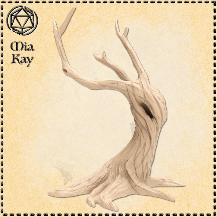 3D Printable Tree Leaning by M3DM