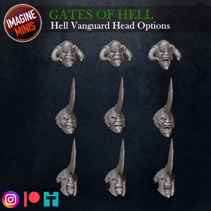 3D Printable Gates Of Hell - Hell Vanguard C by Imagine Minis
