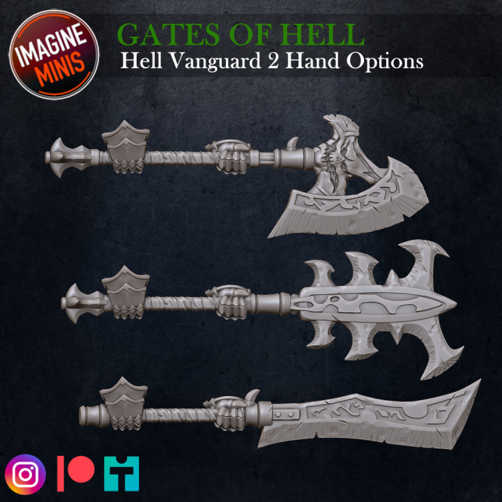 3D Printable Gates Of Hell - Hell Vanguard E by Imagine Minis