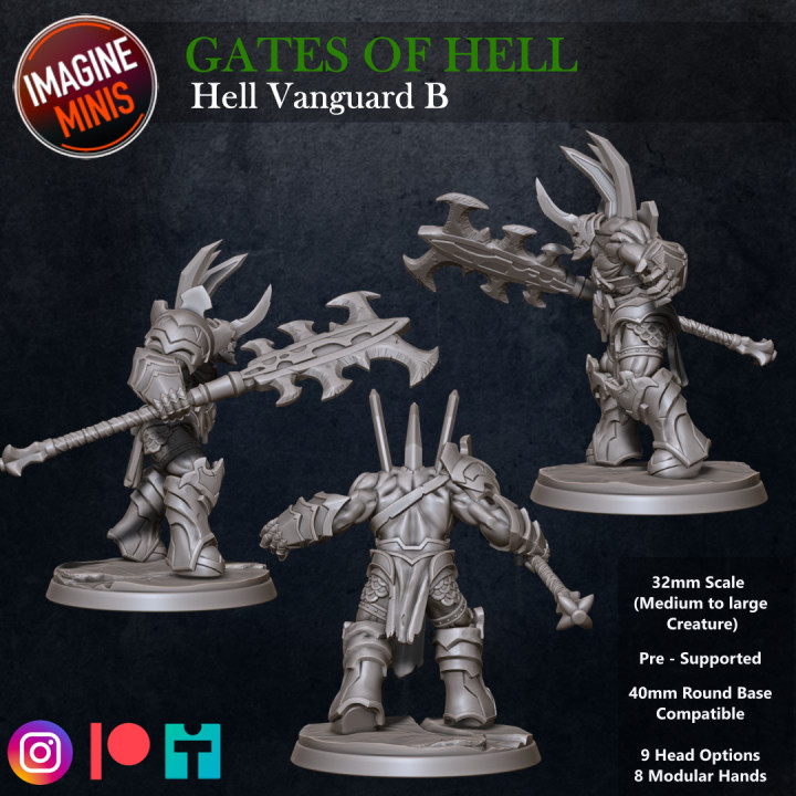 3D Printable Gates Of Hell - Part 1 Bundle by Imagine Minis