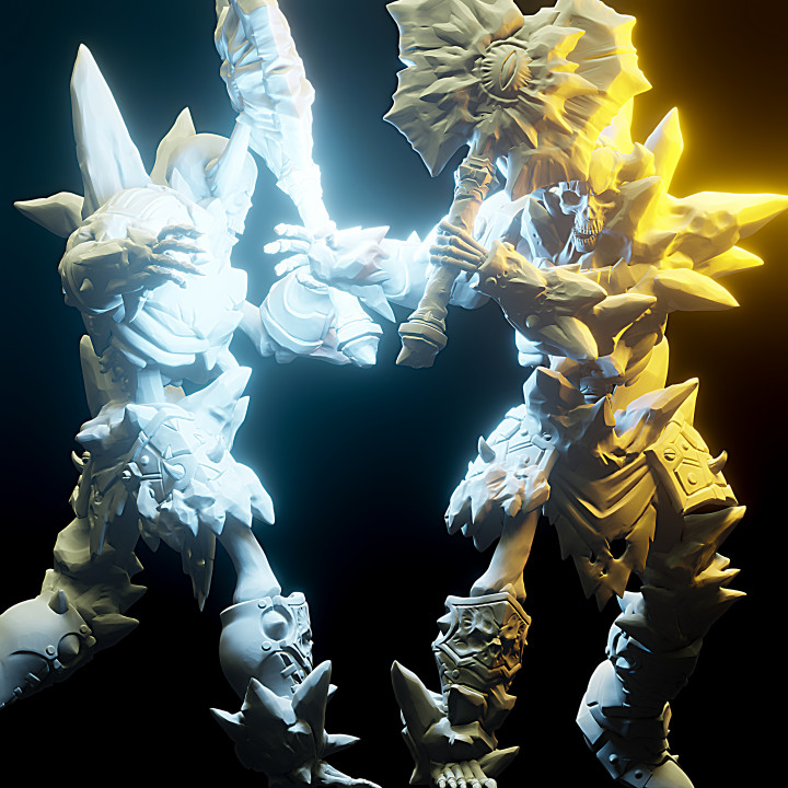 3D Printable Vikings and Skeletons Set - 3D Printable Models by ...