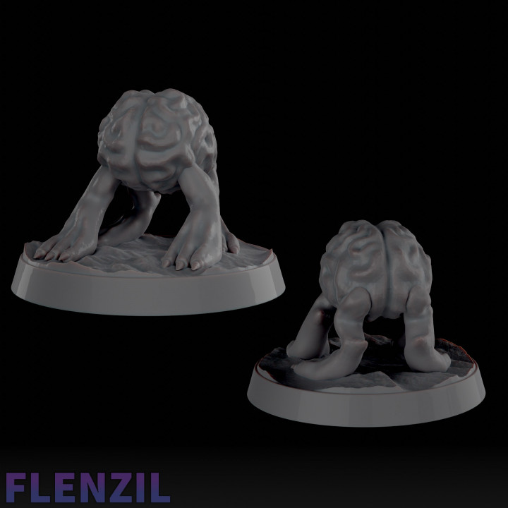 3D Printable Intellect Devourer by Flenzil Miniatures