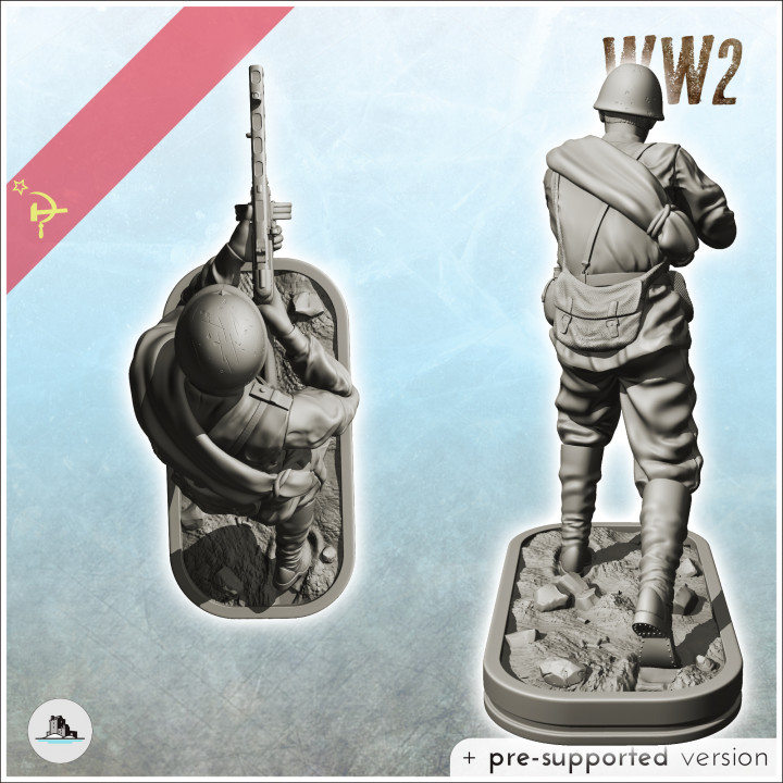 Descargar Soviet storm trooper running with PPSh-41 (4) - (pre ...