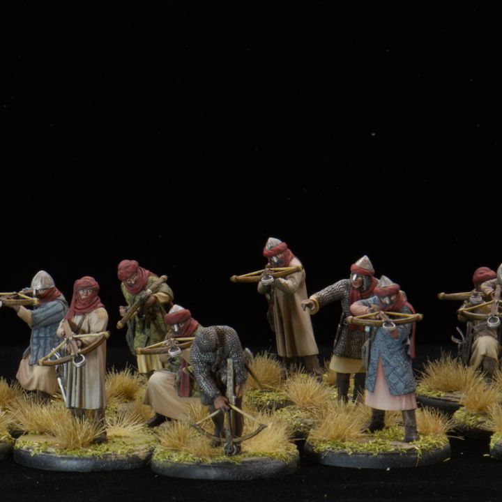 3D Print of Andalusian Crossbowmen, Early- High Medieval by raulmarinho