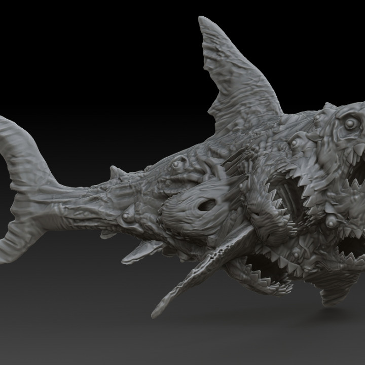 3D Printable Shark - Demon by Wundervale Games
