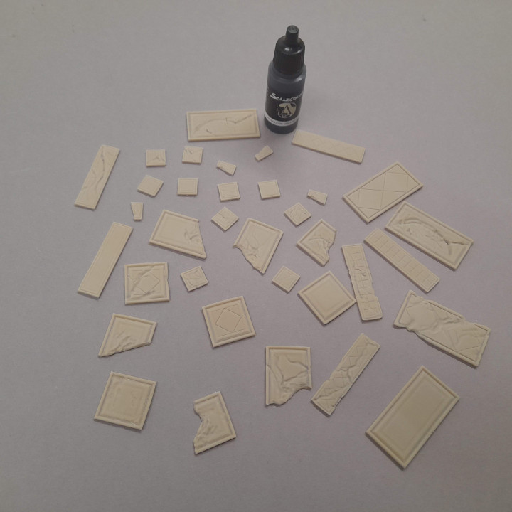 3D Printable Stone Tile Set A by WombArt