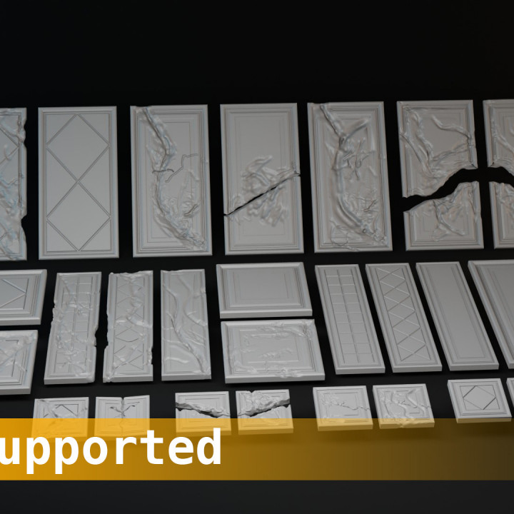 3D Printable Stone Tile Set A by WombArt