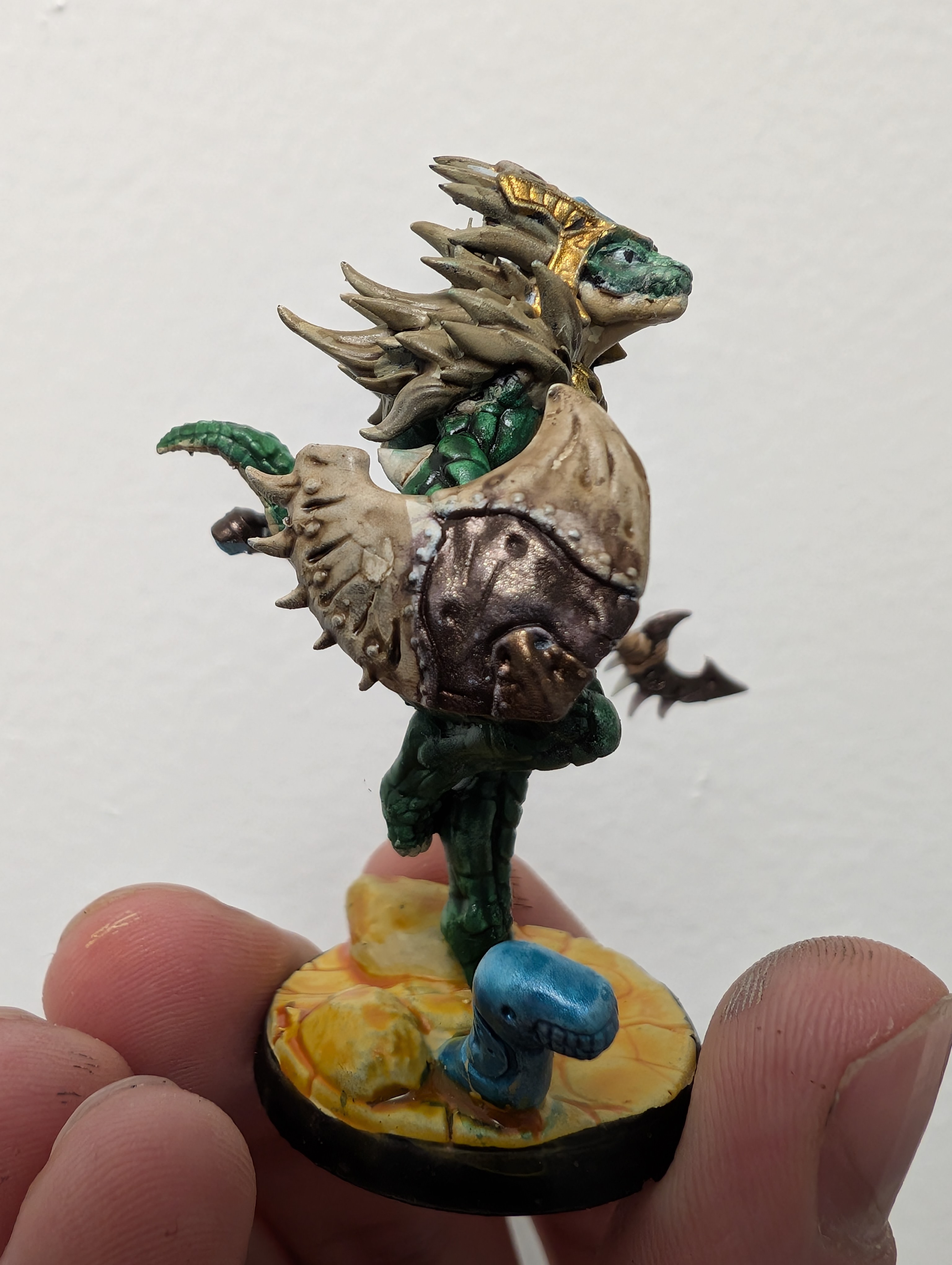 3D Printable Skaala - Lizard Pinup (Frostheart Lizardmen) by Artisan Guild