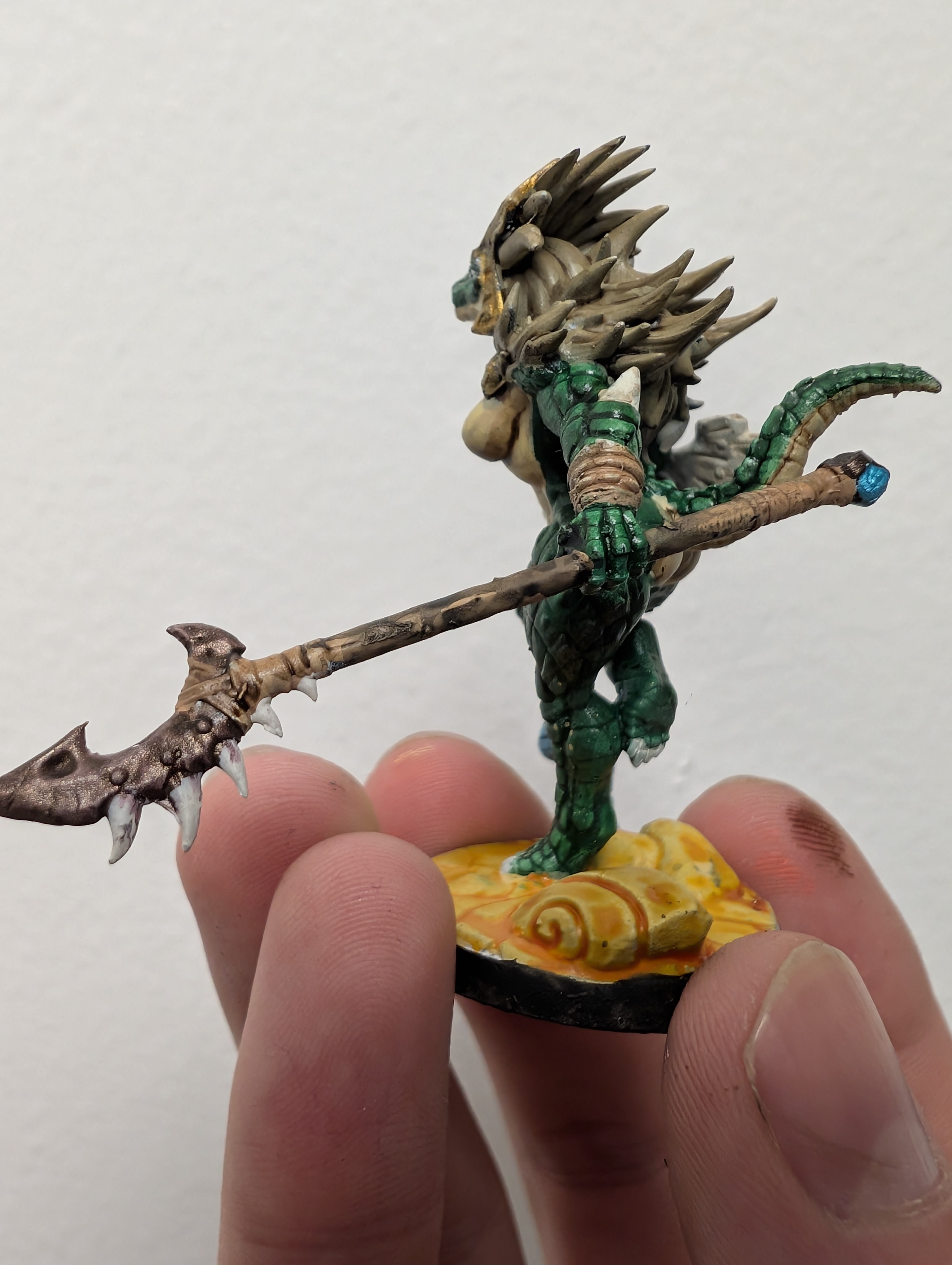 3D Printable Skaala - Lizard Pinup (Frostheart Lizardmen) by Artisan Guild