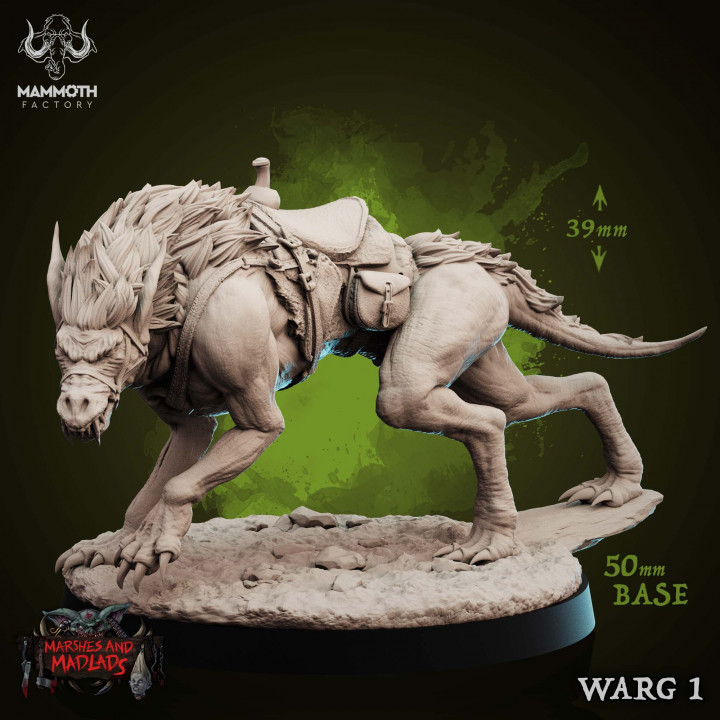 3D Printable Warg Pack by Mammoth Factory
