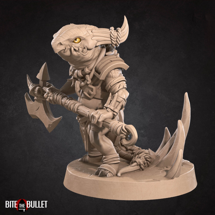 3D Printable Kobold Fighter by Bite the Bullet