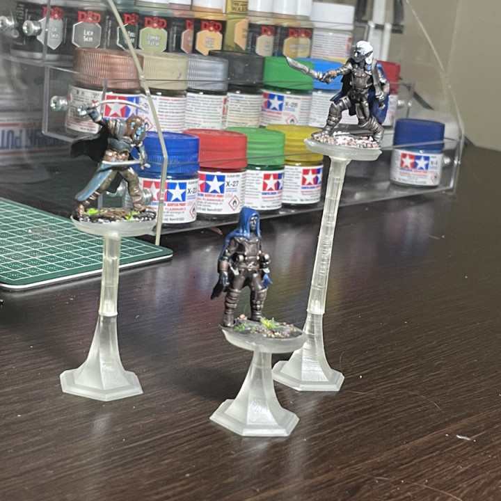 3D Printable Modular Flying Bases by Gracewindale Mini Scenery