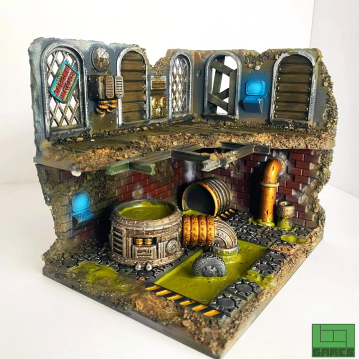 3D Printable Sewers Laboratory Ruin by LOOTgames