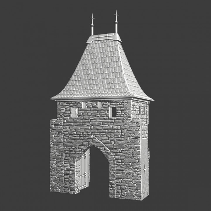 3D Printable Medieval Town Gate - Modular castle system by Northern ...
