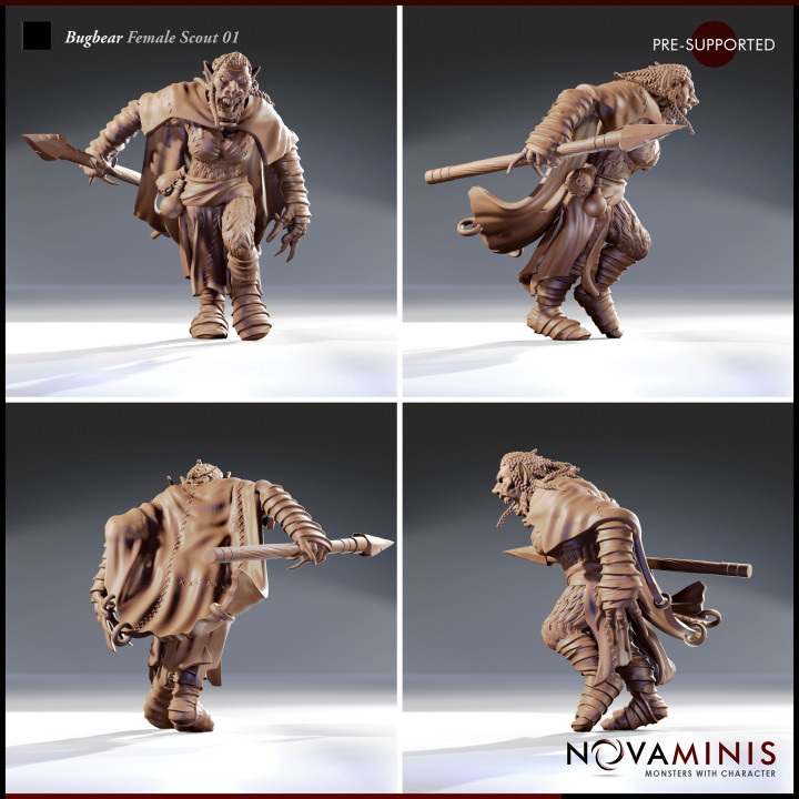 3D Printable Bugbear Female Scout 01 by NOVAMINIS