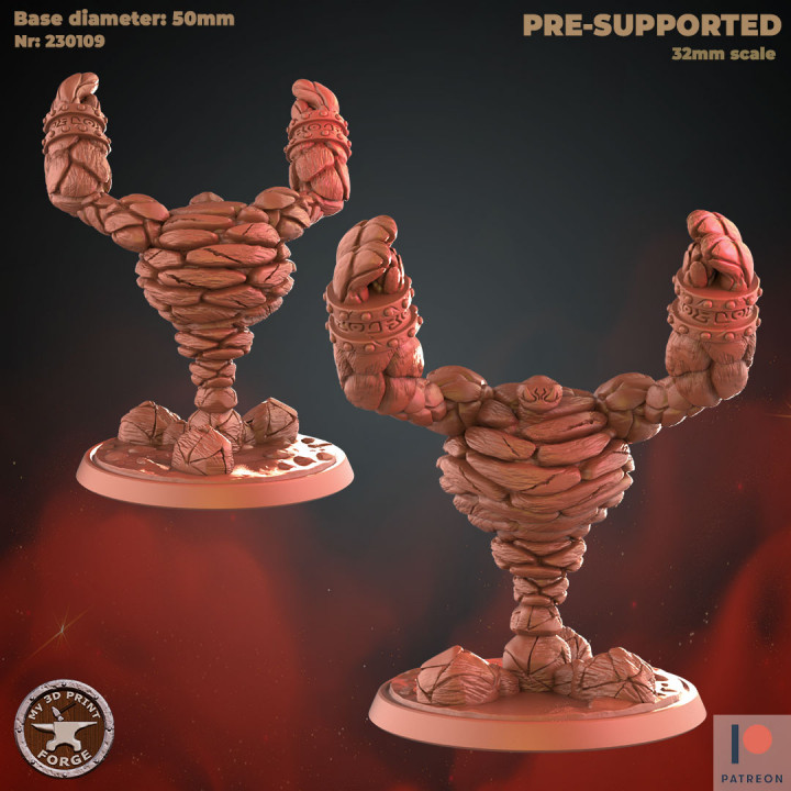 3D Printable Earth Elemental Two models by My3DPrintForge